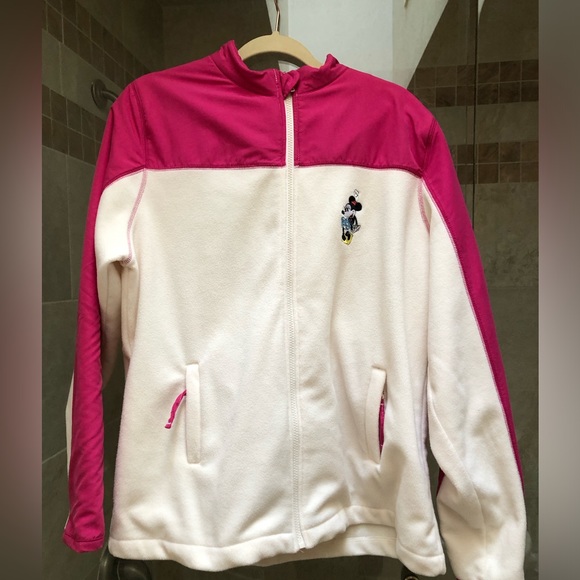 Disney | Jackets & Coats | Disney Store Pink And Cream Minnie Mouse ...
